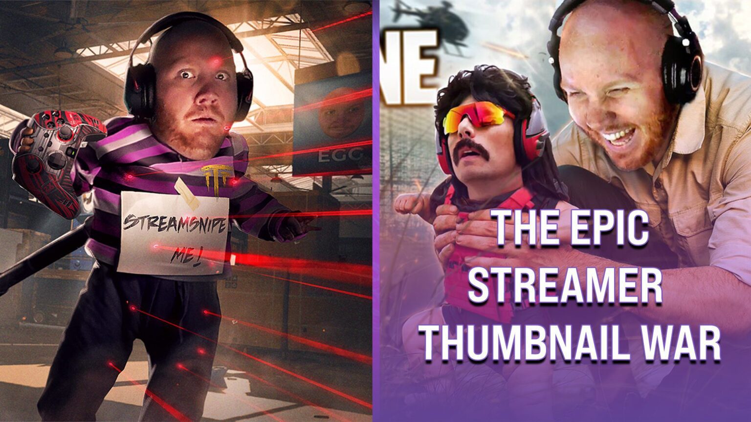 Dr DisRespect And TimTheTatman Battle It Out In Thumbnail War